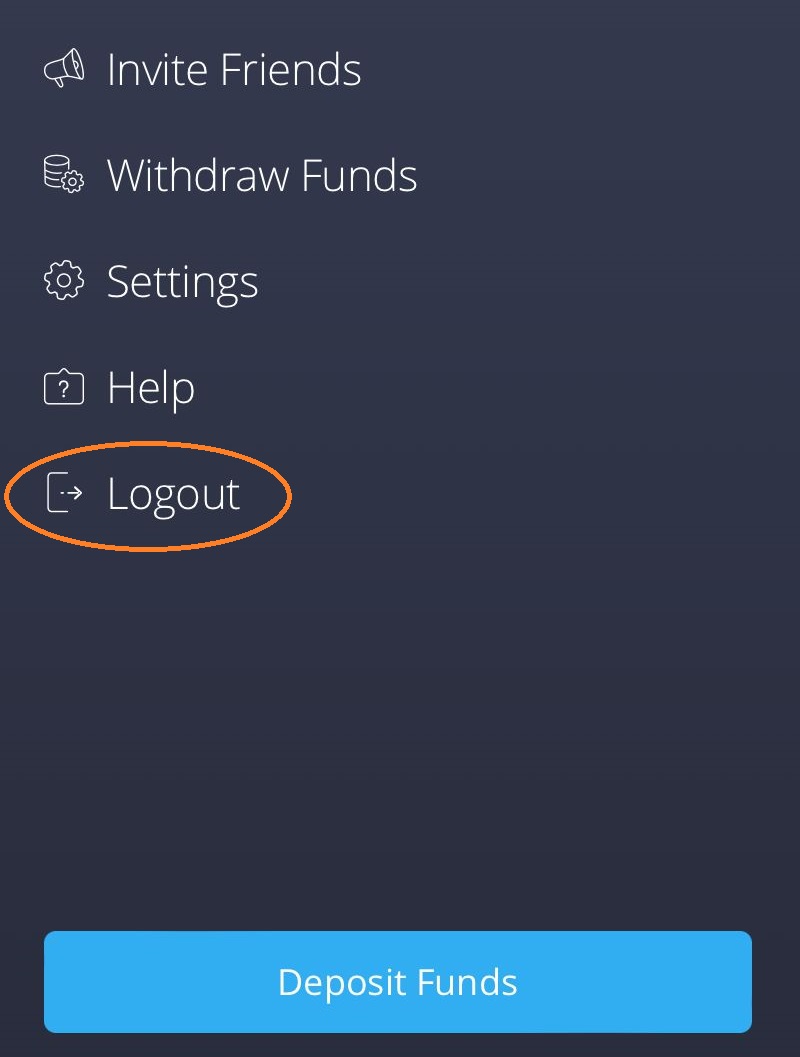 How do I log out of the account? | eToro Help