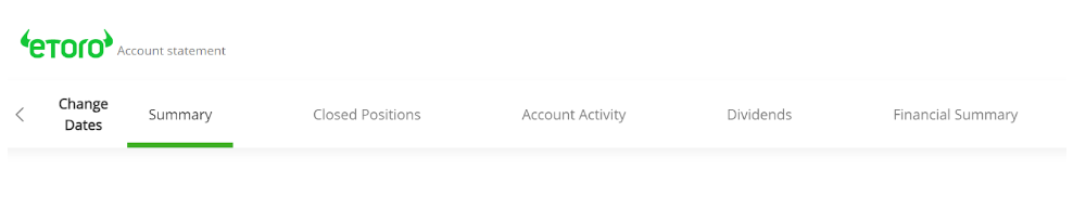 What is the eToro account statement? | eToro Help